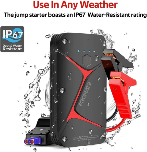 SparkTank-16 Portable Car Jump Starter & Power Bank Combo with ...